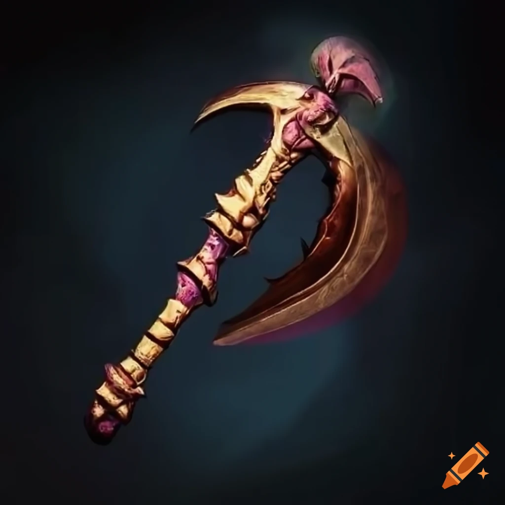 Image of a mythic axe on Craiyon