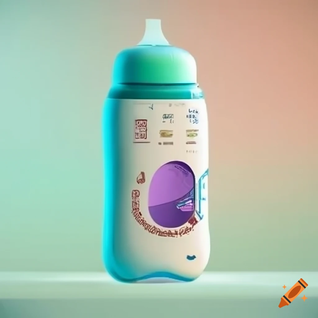 Advertisement for launching a connected baby bottle