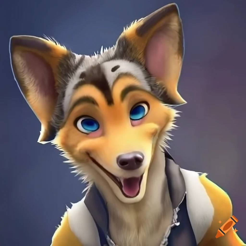 Character artwork of a Zootopia-style anthro Aussie Shepherd in Kingdom ...