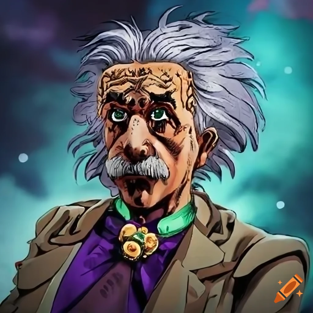 Plague doctor in a jojo's bizarre adventure style on Craiyon