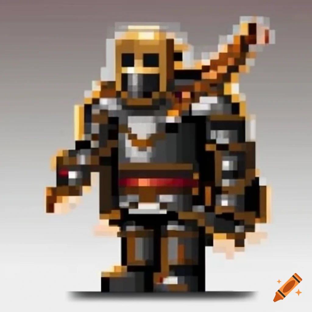 8-bit knight graphic