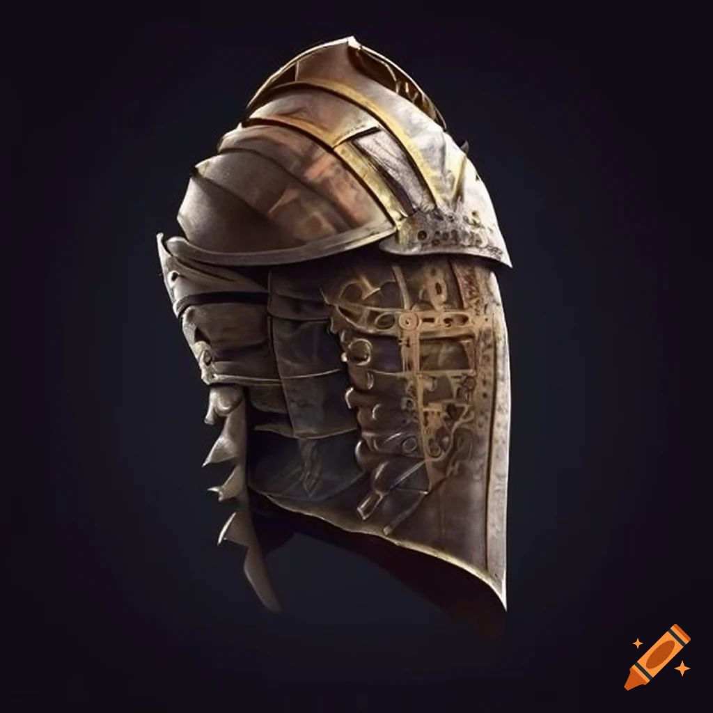 Shoulder armor for a warrior costume on Craiyon