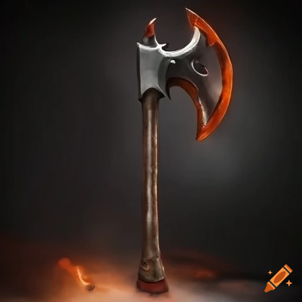 Steampunk mechanical steam axe on Craiyon