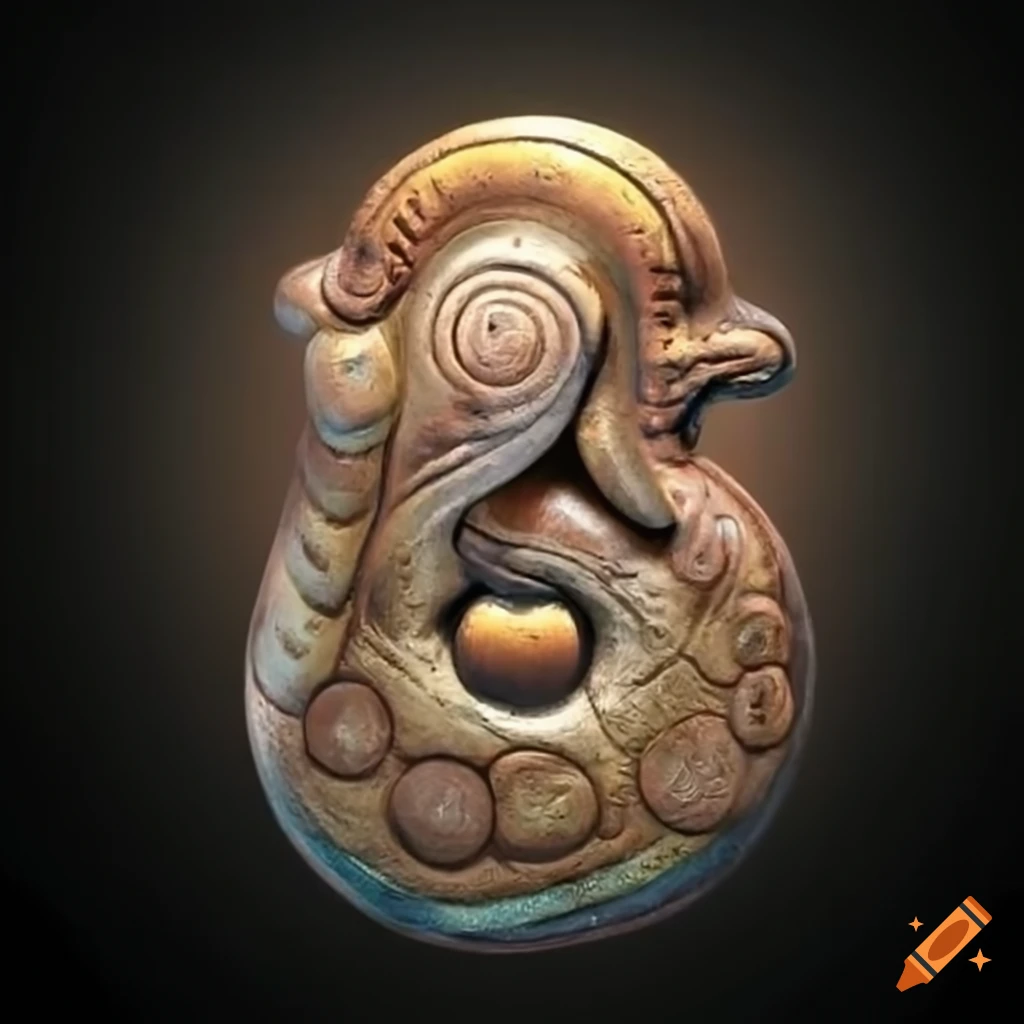 Verziertes und geheimnisvolles amulett on Craiyon