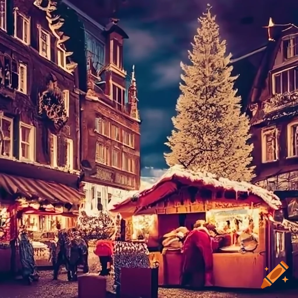 Festive christmas market