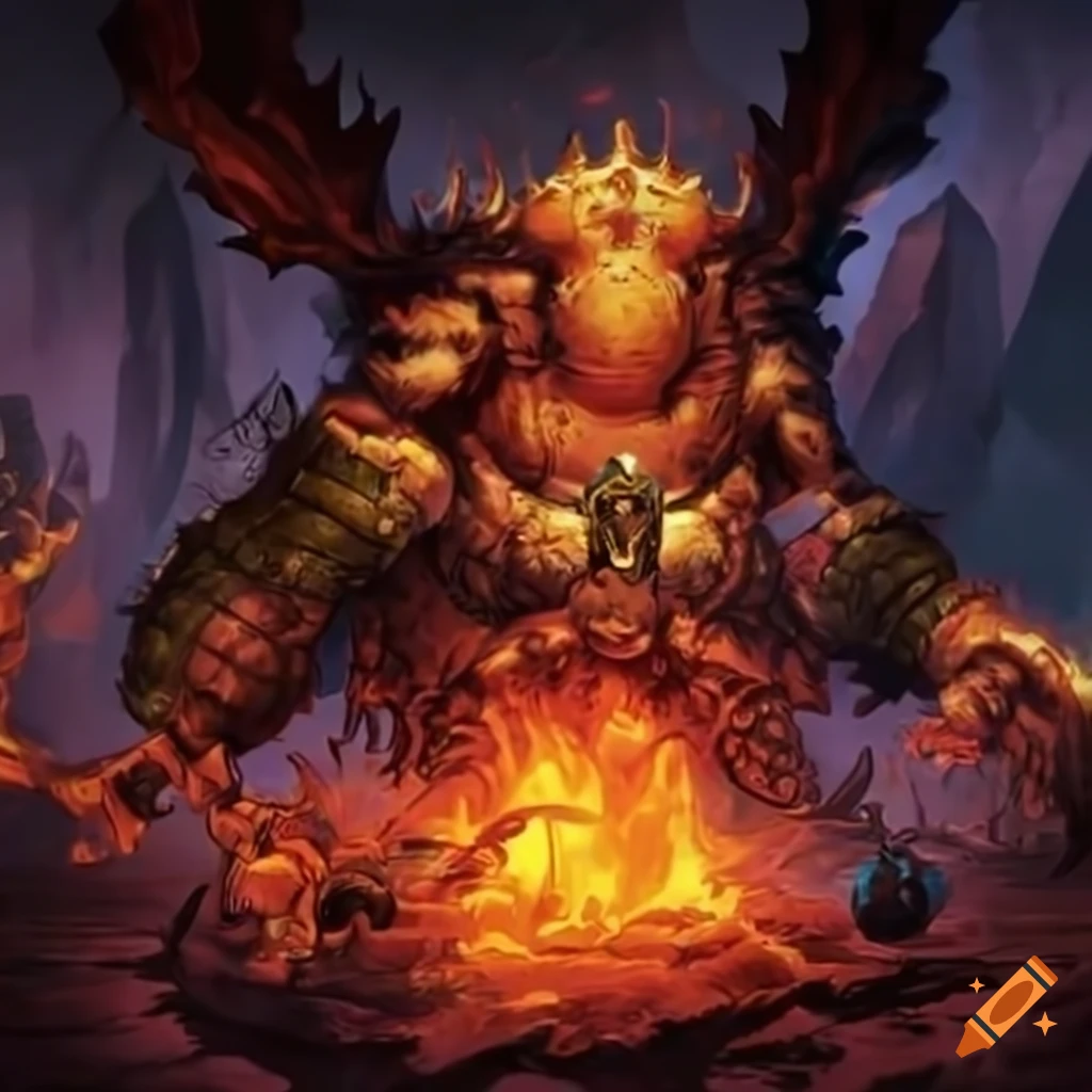 Magic the gathering elemental made of logs on Craiyon