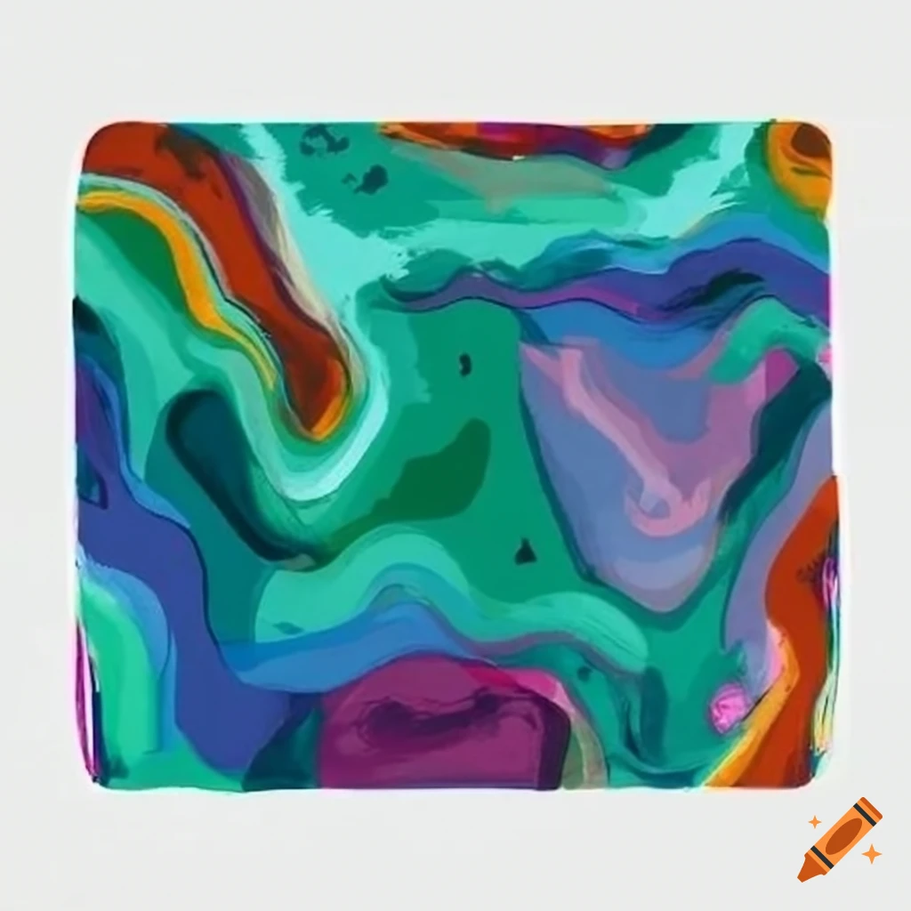 Abstract water rug design