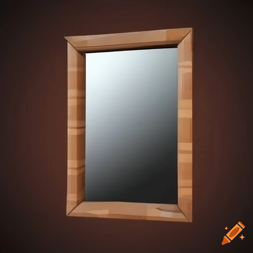 Low poly mirror frame design