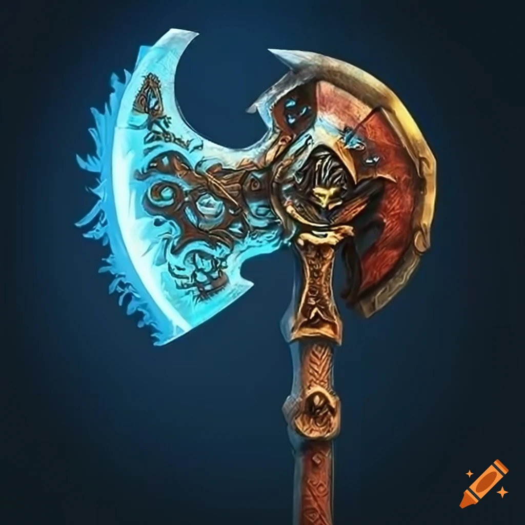 Mythic axe illustration
