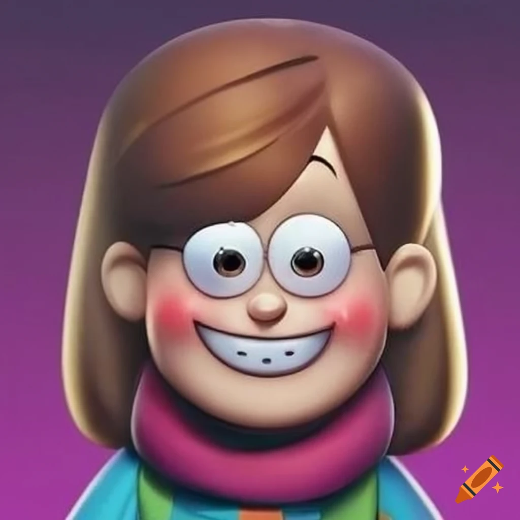 Enhanced high-resolution photo of mabel pines on Craiyon