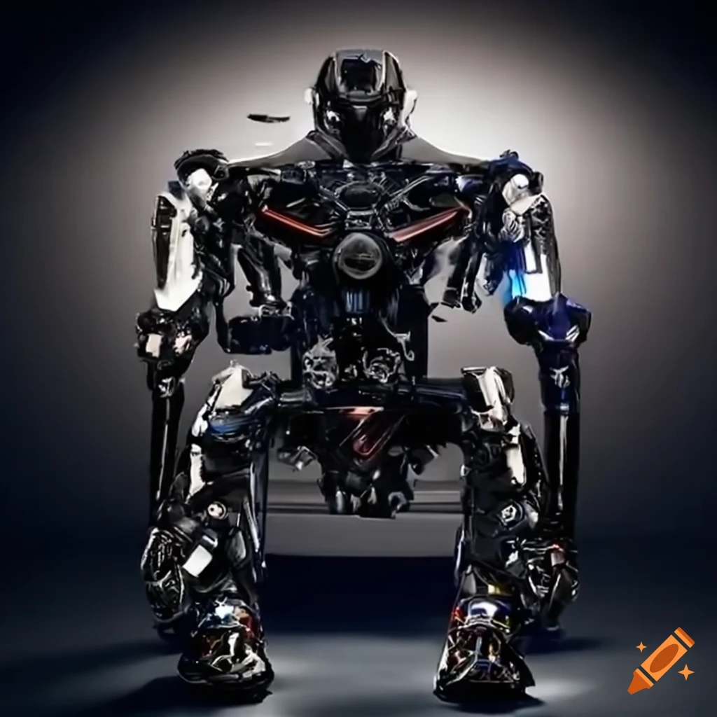 Robot transformation of acura mdx car