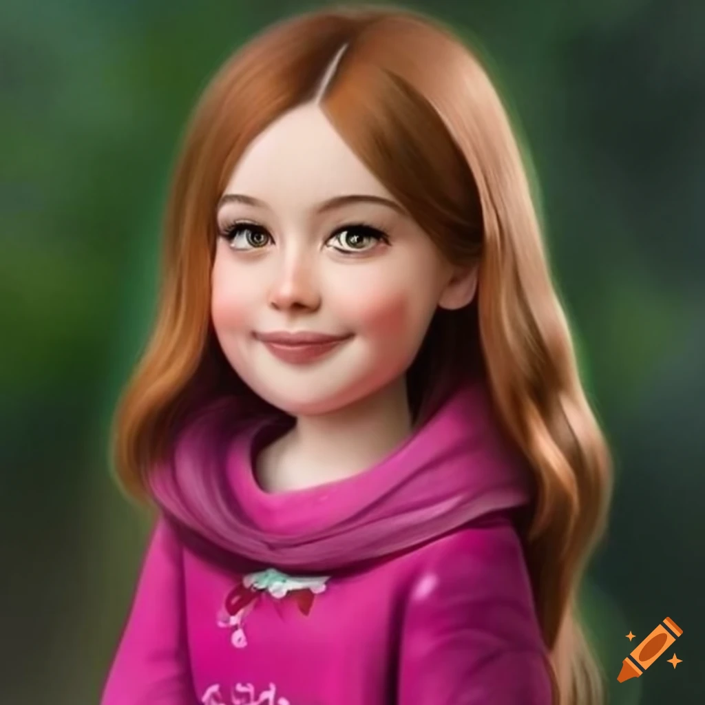 Highly detailed portrait of mabel pines