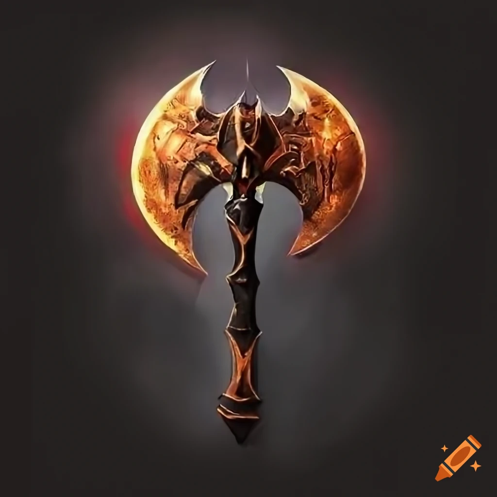 Image of a mythical axe on Craiyon