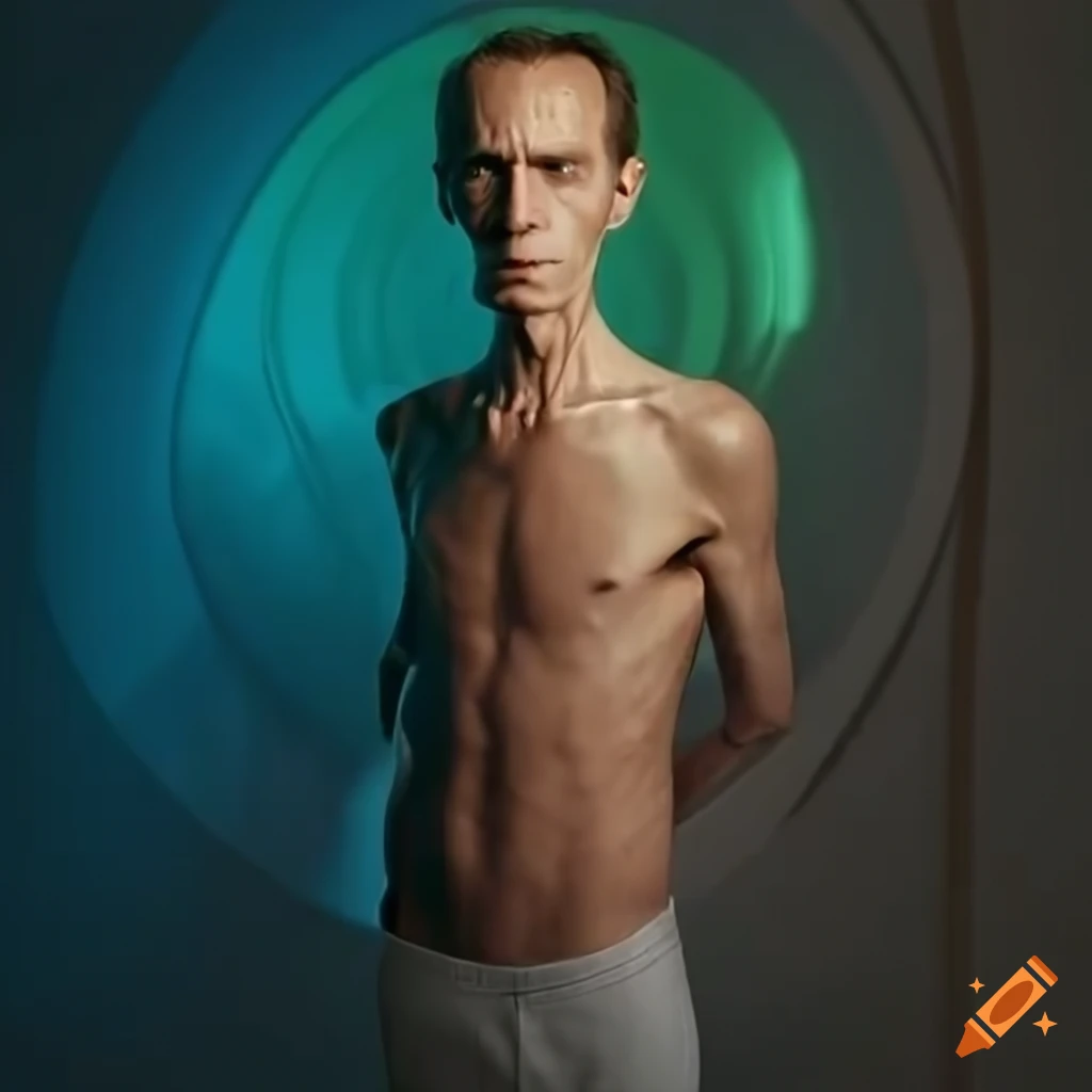 Photorealistic image of a futuristic hospital with an elderly patient ...