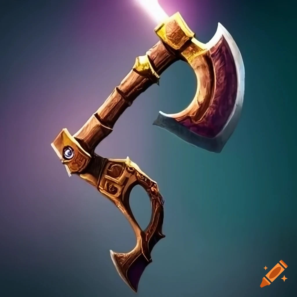A diamond pickaxe floating in outer space on Craiyon