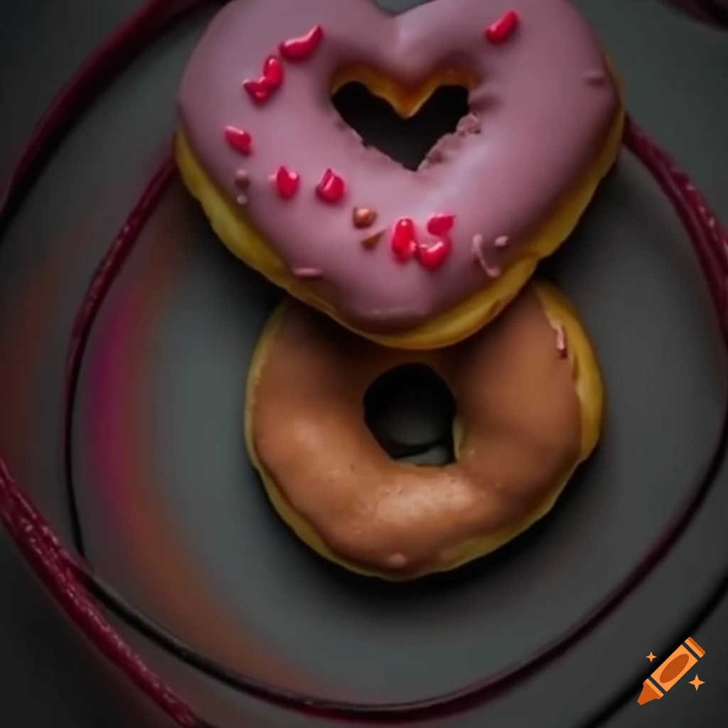 People fighting for donuts with fire and dragons on Craiyon