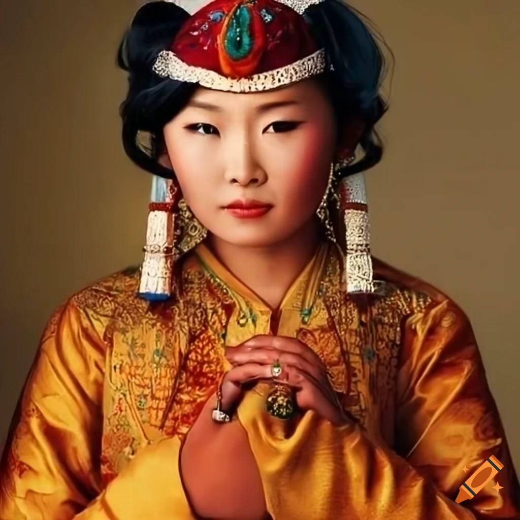 Portrait of a person from Mongolia on Craiyon