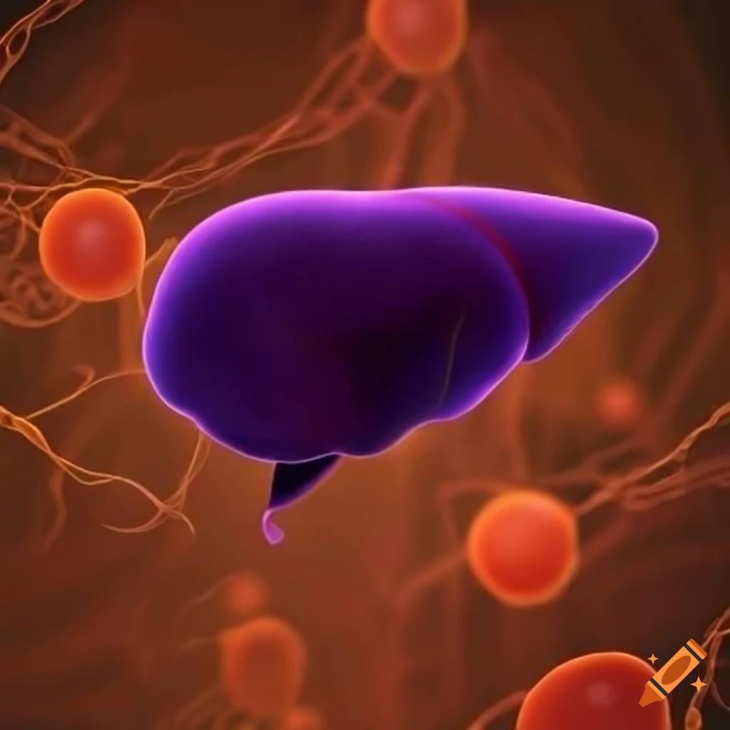 Interaction between liver cells and nanoparticles