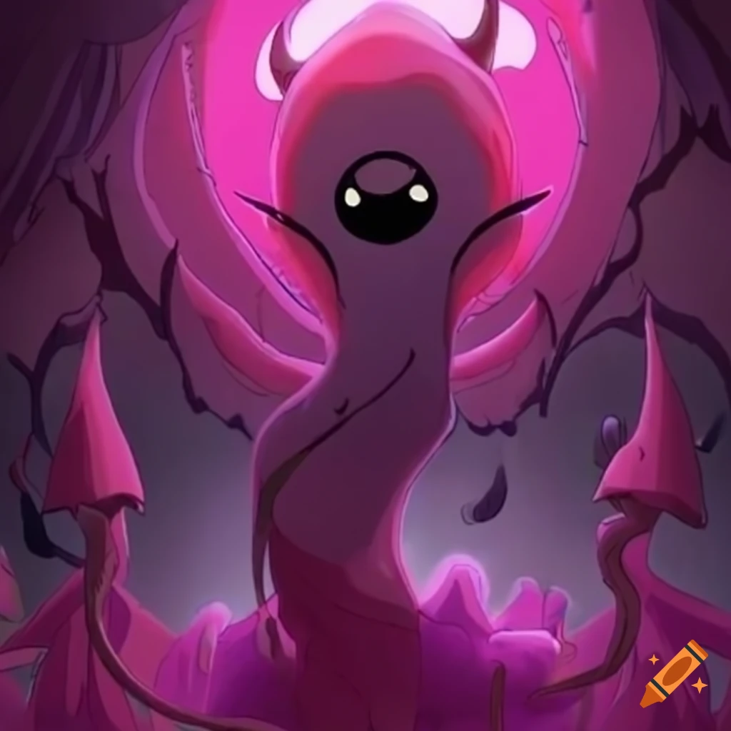 Anime illustration of a shadow monster on Craiyon