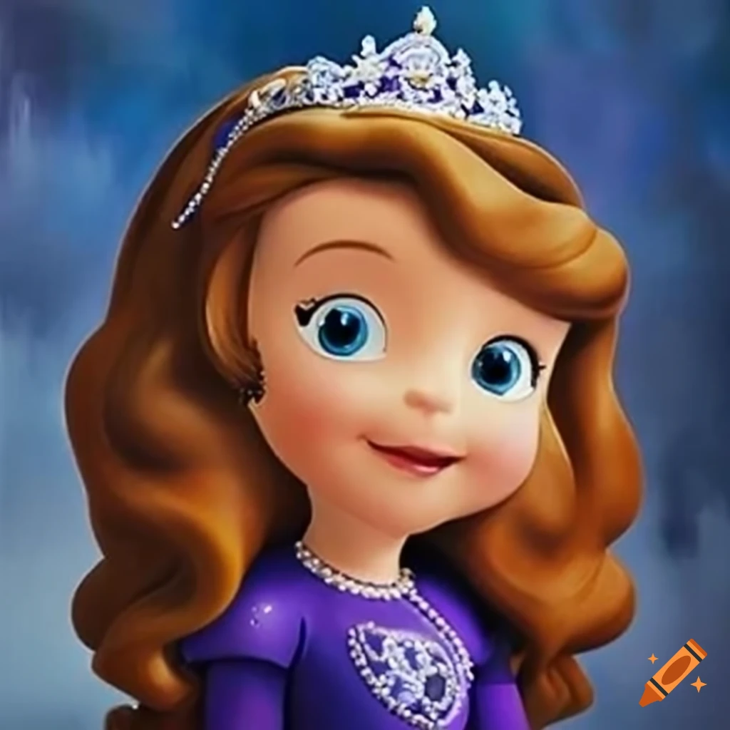 Real-life enhanced portrait of sofia the first on Craiyon