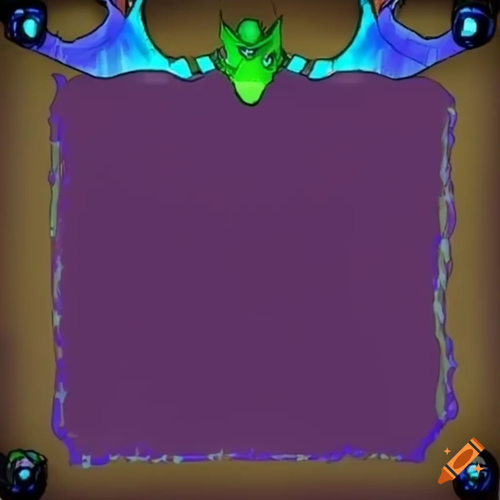 Custom twitch gaming border with dragon designs on Craiyon