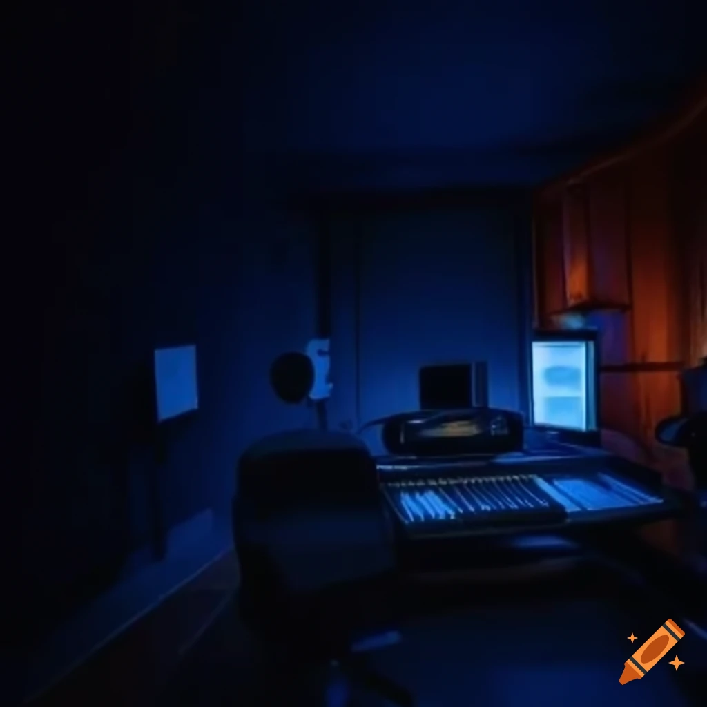 Interior of a music studio