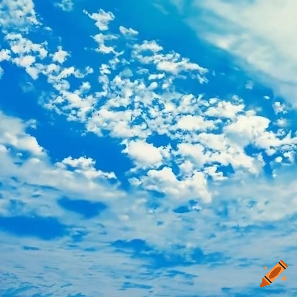 Bright blue sky on Craiyon