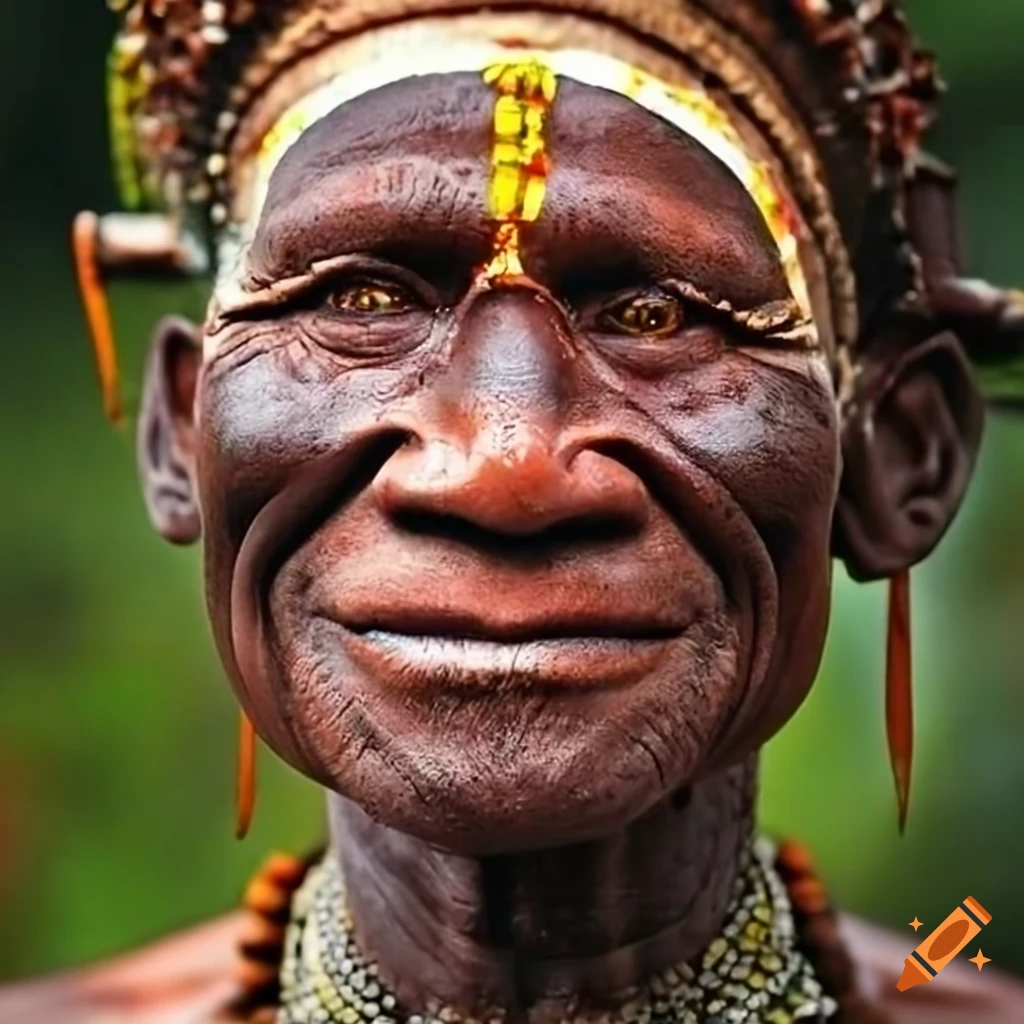 Faces from papaua new guinea on Craiyon