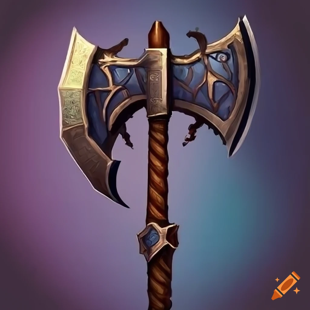 Mythic axe on Craiyon