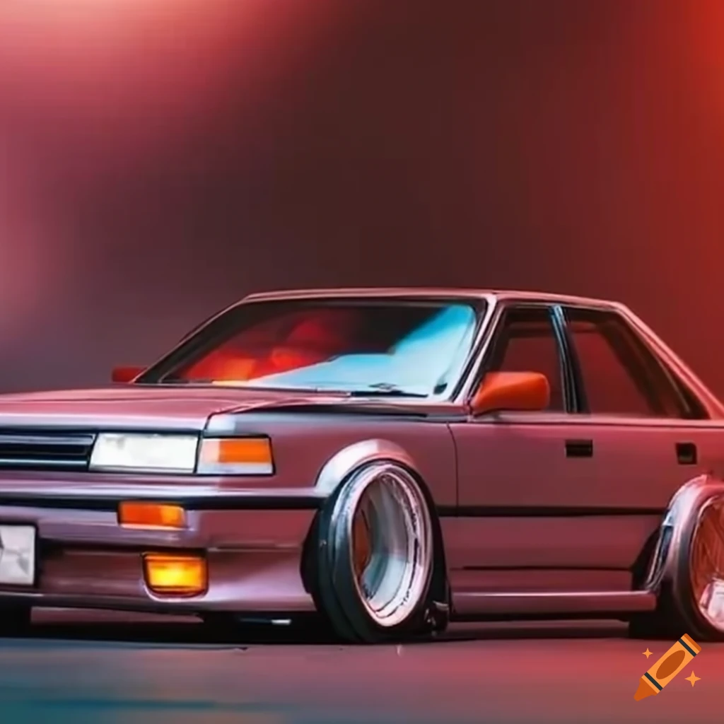 1980s japanese style lowered bosozoku 1988 toyota camry on Craiyon