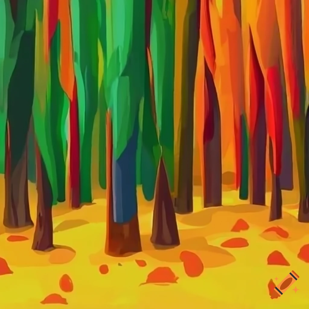 Image of a funny forest made of french fries on Craiyon