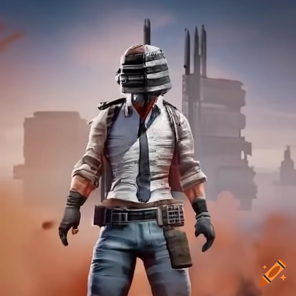 Real madrid and pubg game on Craiyon