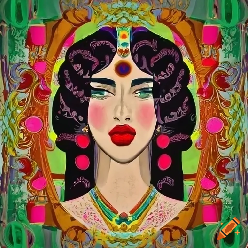Vibrant portrait of Latasha, the Lithuanian Lady on Craiyon