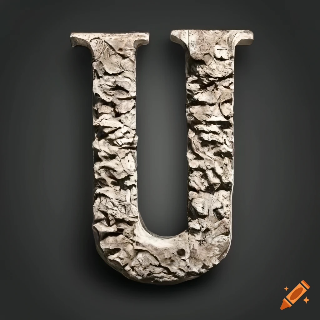 Letter u capitalised in medieval font on Craiyon