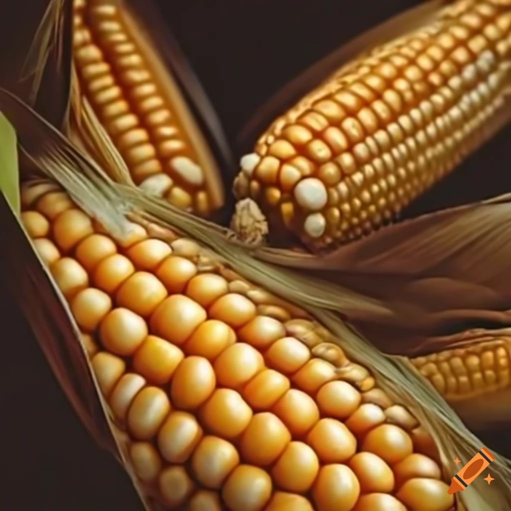 Imagen de maíz transgénico en una fábrica on Craiyon
