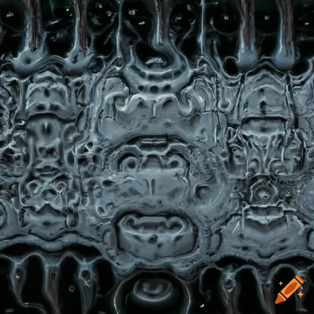 Pixel art of a wet and melting ice scene on Craiyon