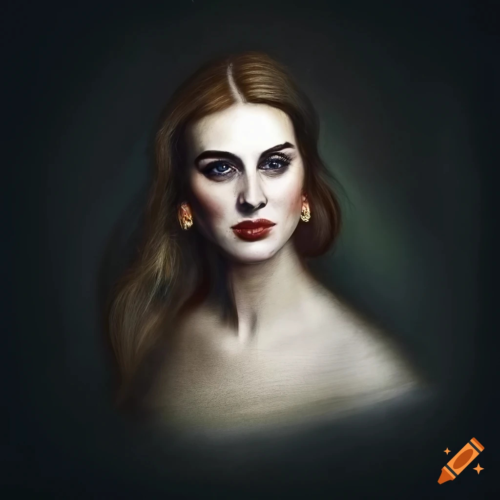 Vibrantly painted portrait of Latasha, a captivating and enigmatic ...
