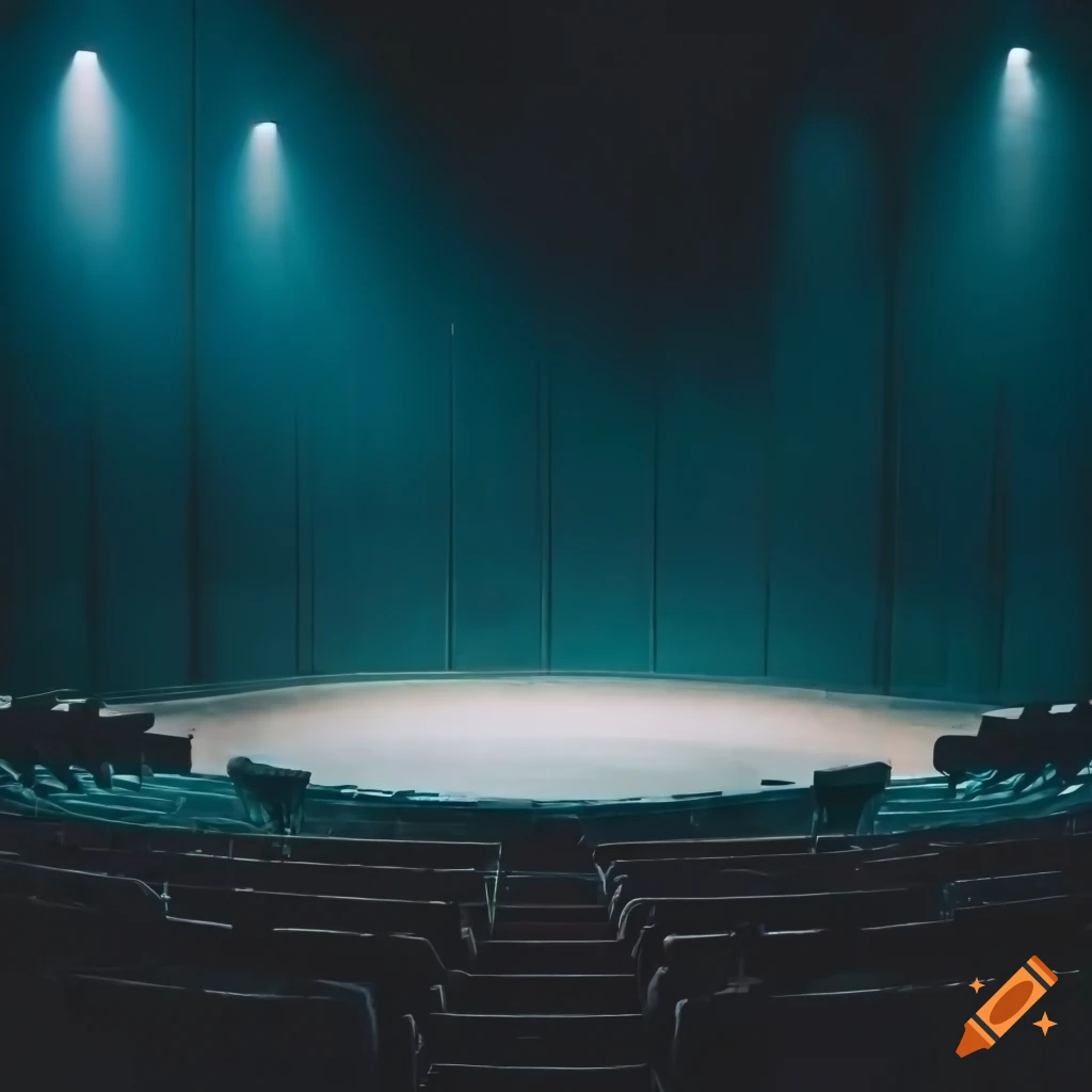 Modern 3d white design of a conference stage on Craiyon