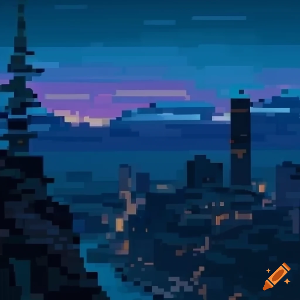 Pixelart nes inspired street crowded view in göreme town, turkey on Craiyon