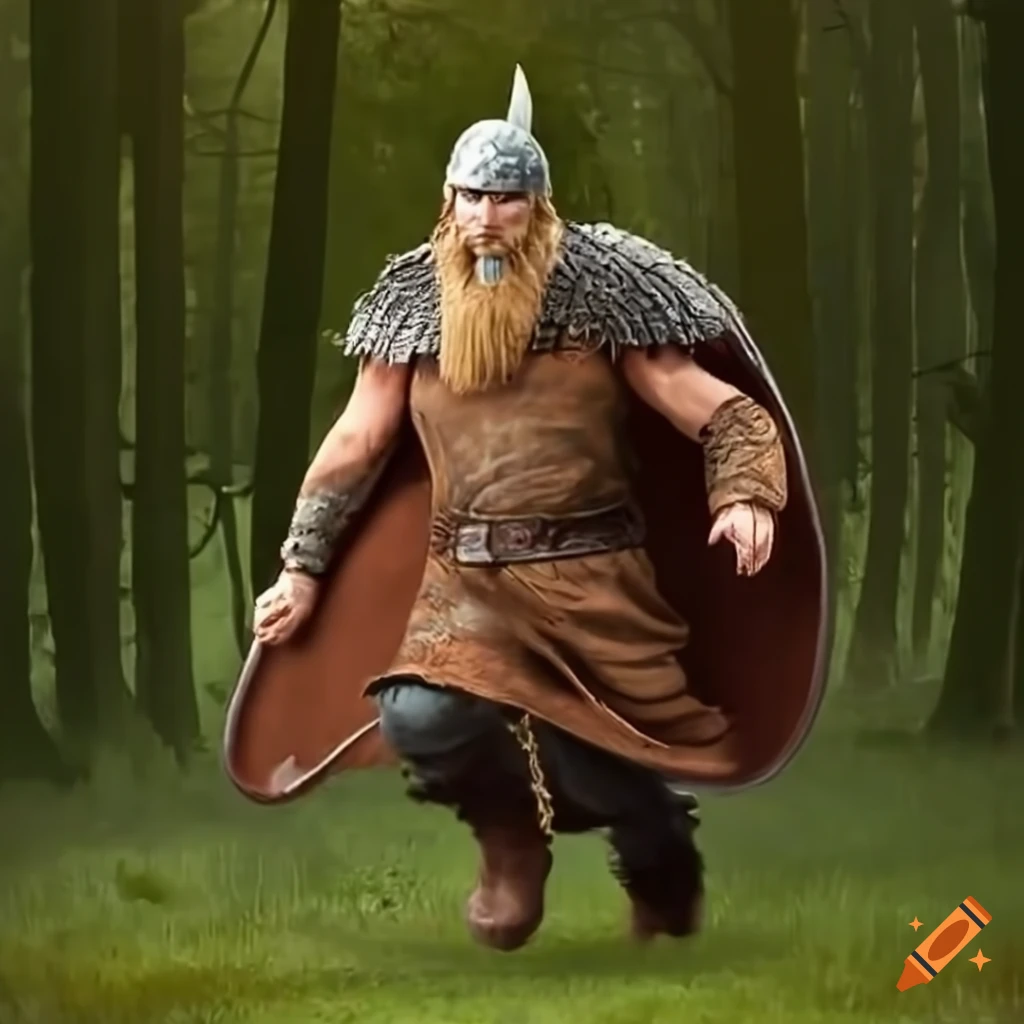 Strong viking warrior on Craiyon