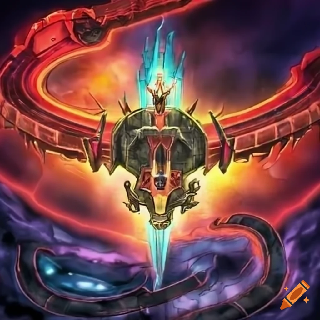 Yu-Gi-Oh! card game highway map on Craiyon