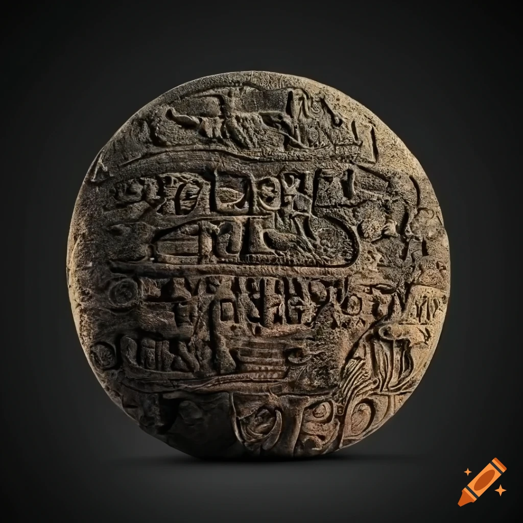 Ultra realistic Etruscan stone engravings on Craiyon