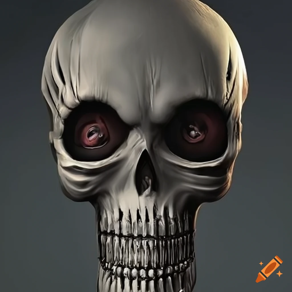 Architecture skull artwork on Craiyon