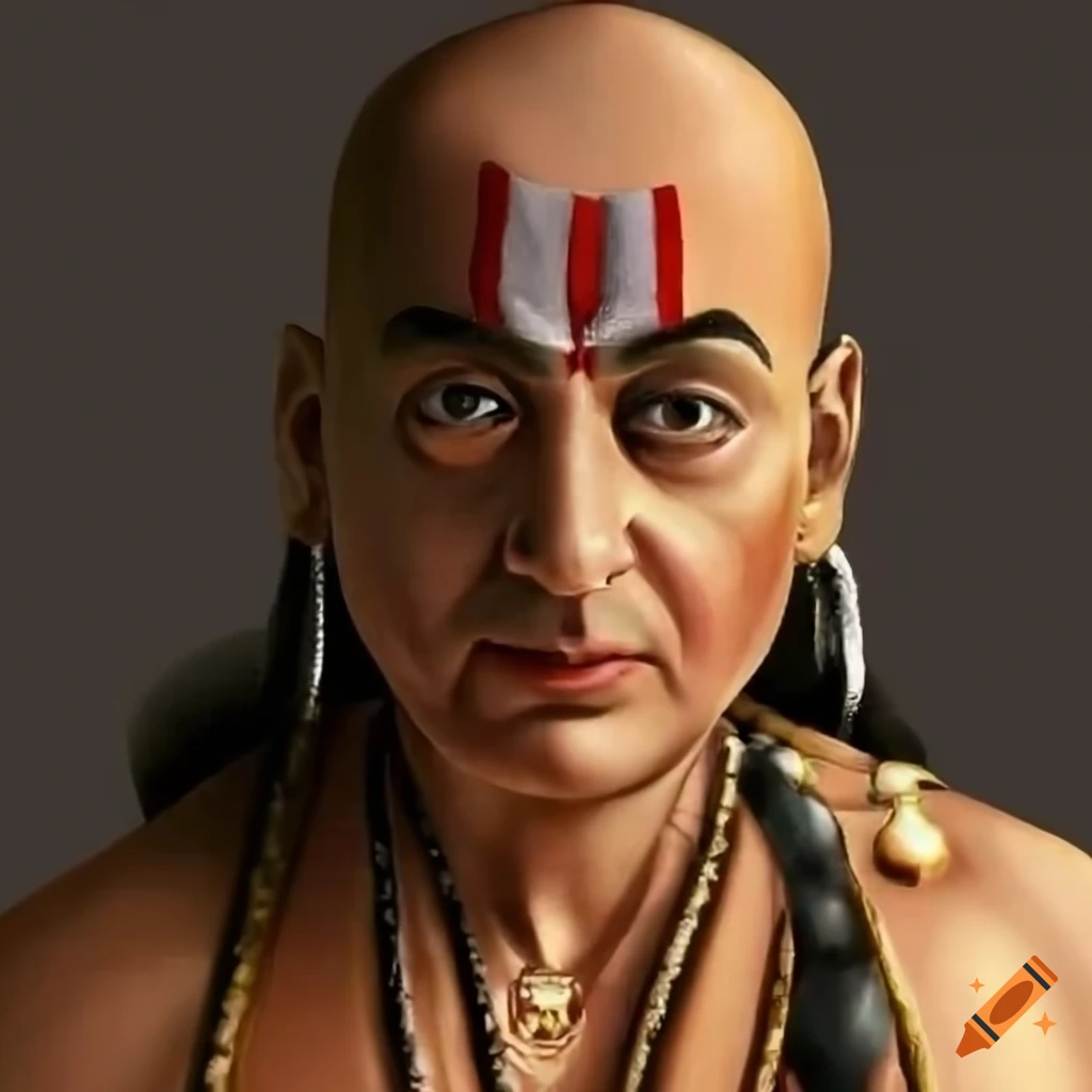 Illustration of chanakya on Craiyon