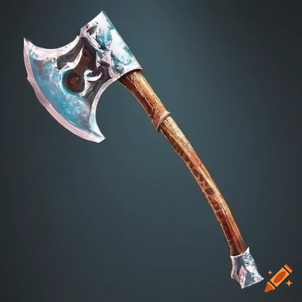 Image of an elite magic axe on Craiyon