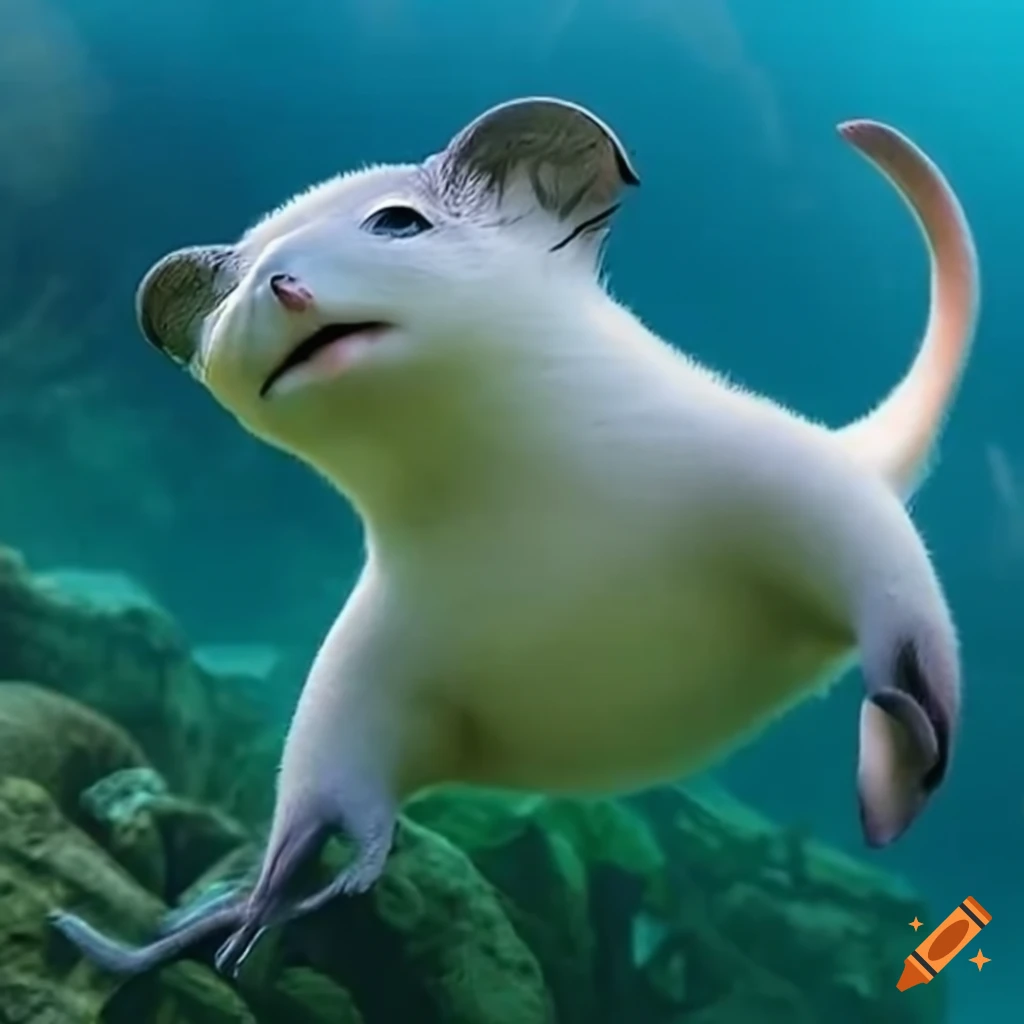 Robbe mit große augen im dschungel on Craiyon