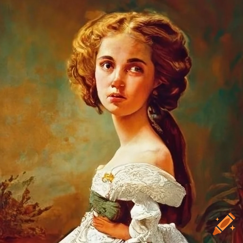 Portrait of princess of eboli by norman rockwell