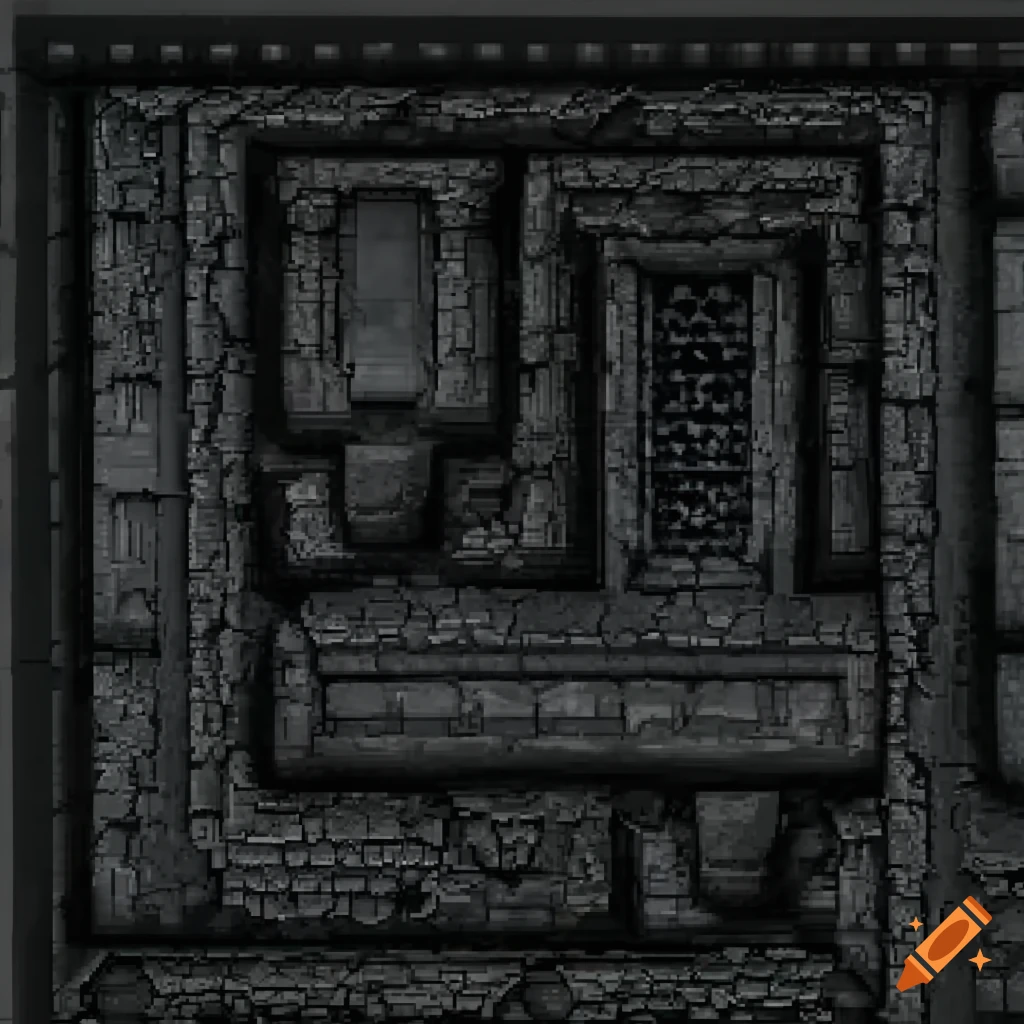 Tiles of a sci-fi video game with H.R. Giger-inspired ruins on Craiyon