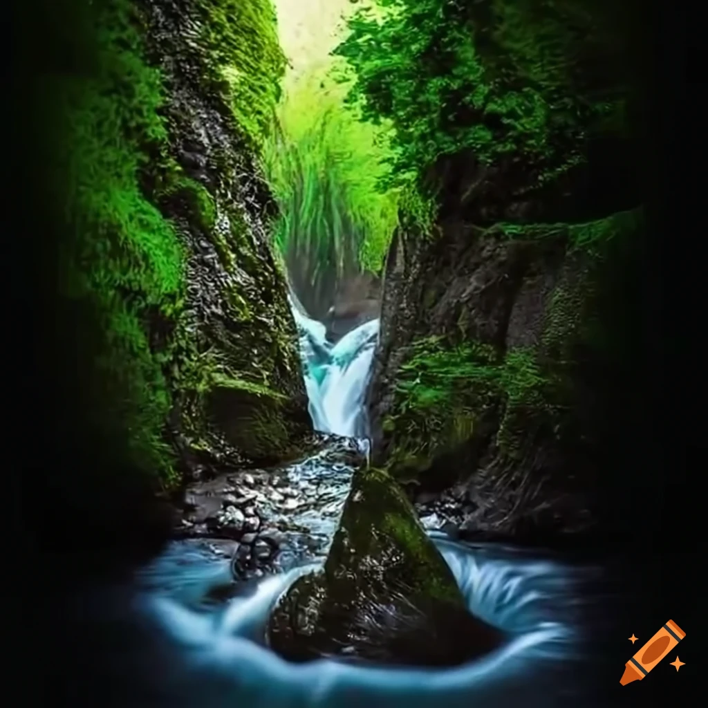 Image of rapid flowing water on Craiyon