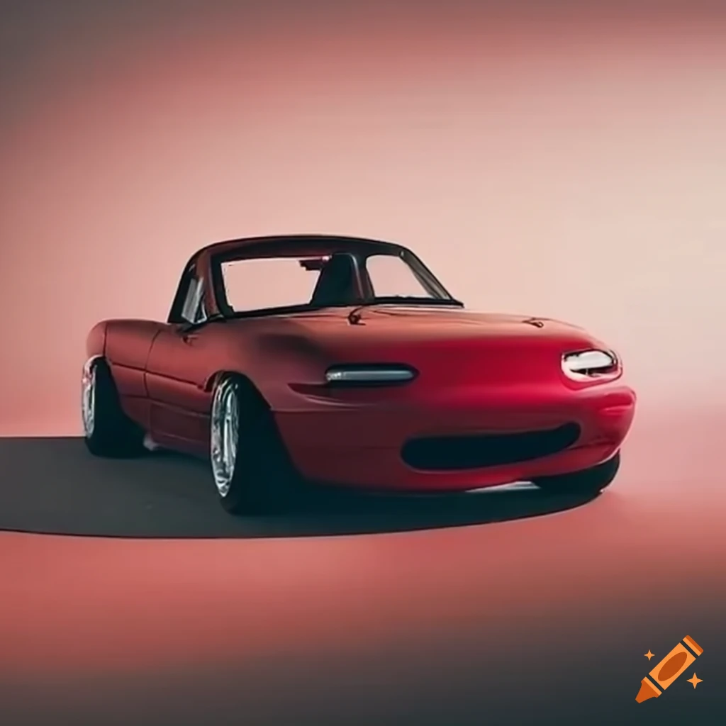 Modified mazda miata turned into a pickup truck on Craiyon